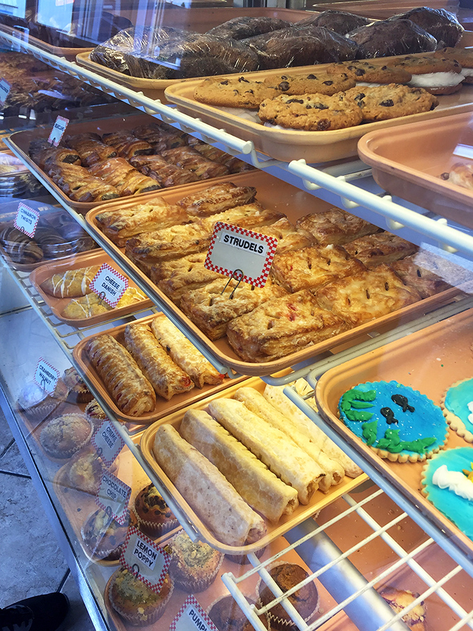 It's not just donuts - it's a full-on carb carnival! From strudels to cookies, JR's is like Willy Wonka's factory for the breakfast crowd.