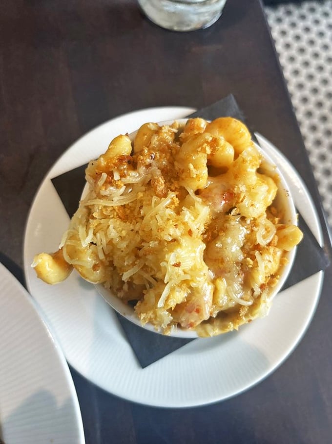 Pimento mac and cheese: Where comfort food gets a spicy makeover. It's the bad boy of pasta dishes, and we're here for it.