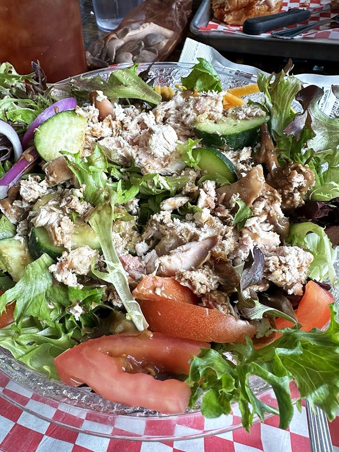 Who says barbecue can't be healthy? This salad proves you can have your greens and eat your meat too. It's practically a superfood!