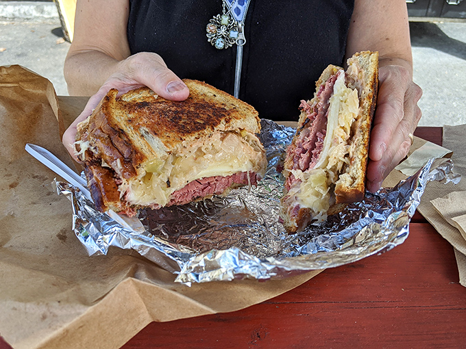 Behold, the sandwich of your dreams! This beauty is so photogenic, it could have its own Instagram account. #SandwichGoals