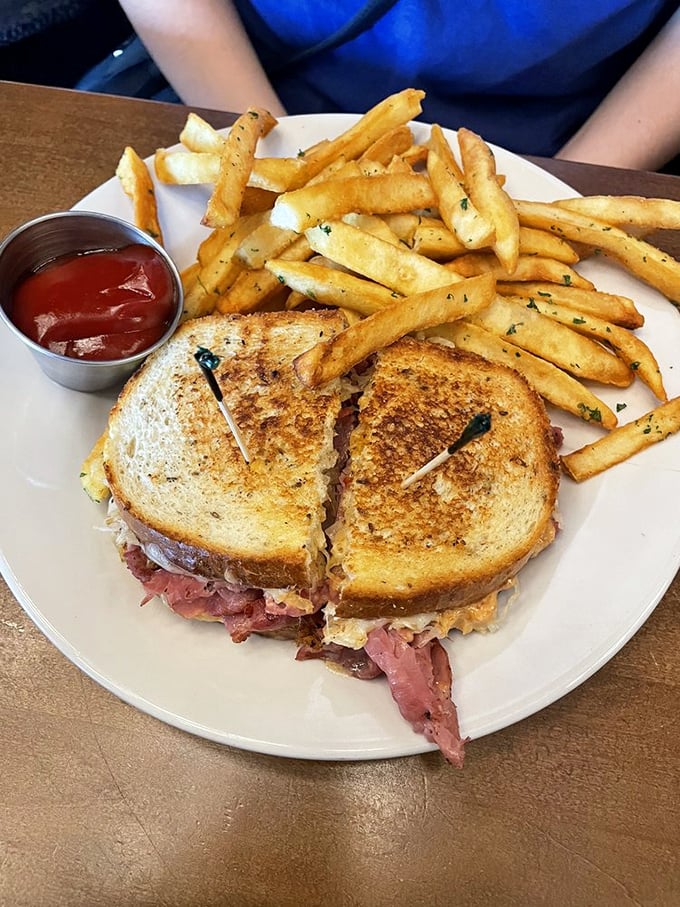 This sandwich is more stuffed than my suitcase after vacation shopping. Time to unhinge that jaw!