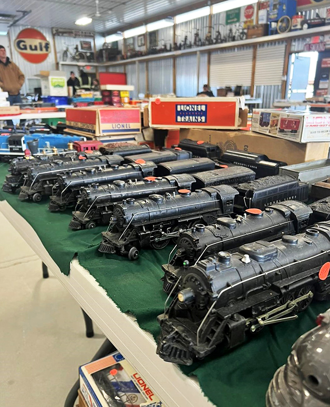 All aboard the nostalgia express! These miniature locomotives are ready to chug their way into your heart (and display cabinet).