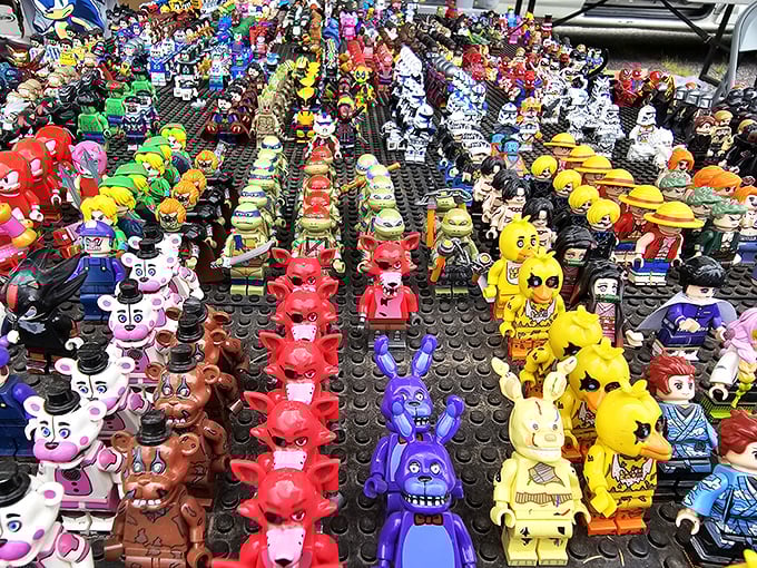 LEGO my nostalgia! This colorful army of mini-figures is like a plastic time machine to your childhood.