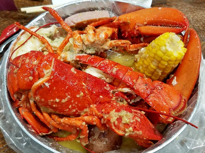 Lobsters so red, they'd make a fire truck jealous. These are the kings of the seafood world, ready for their butter-dipped close-up.