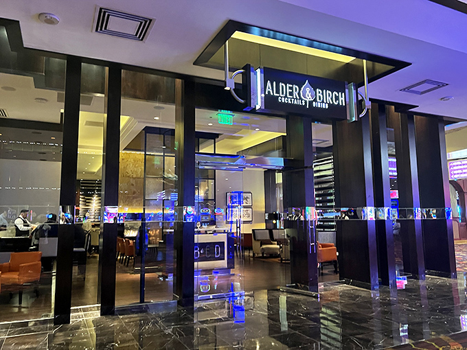Alder & Birch: Vegas sophistication with a side of sizzle. It's the James Bond of steakhouses &ndash; smooth, stylish, and irresistible.