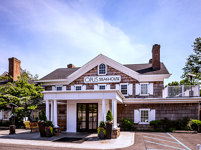 Opus Steakhouse: Where suburban dreams meet carnivorous realities. This Long Island gem is composing symphonies of flavor!