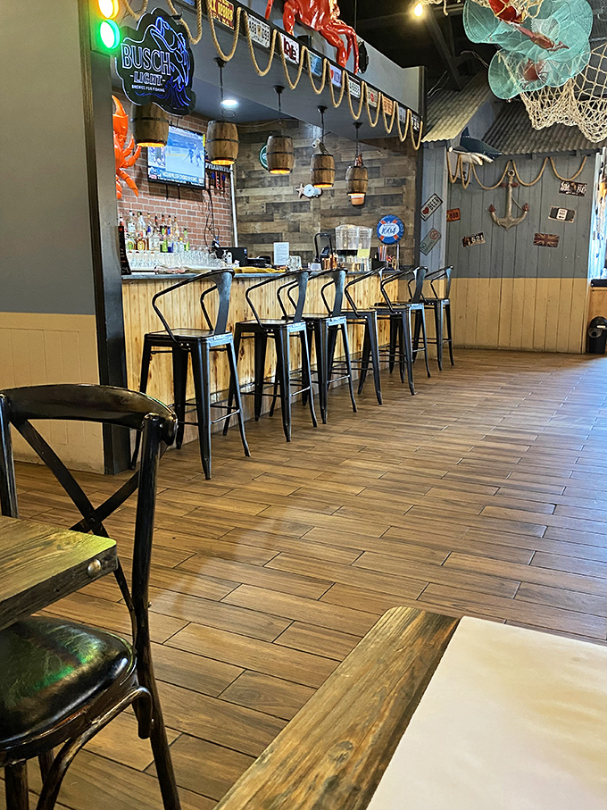 Raise the bar? More like "praise the bar!" This nautical nook is where landlubbers and sea dogs alike come to wet their whistles.