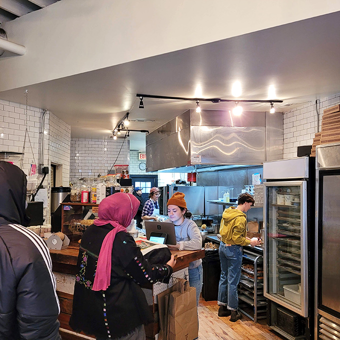 Where everybody knows your name (or at least your favorite pie)! Bang Bang's cozy interior is the "Cheers" of bakeries.