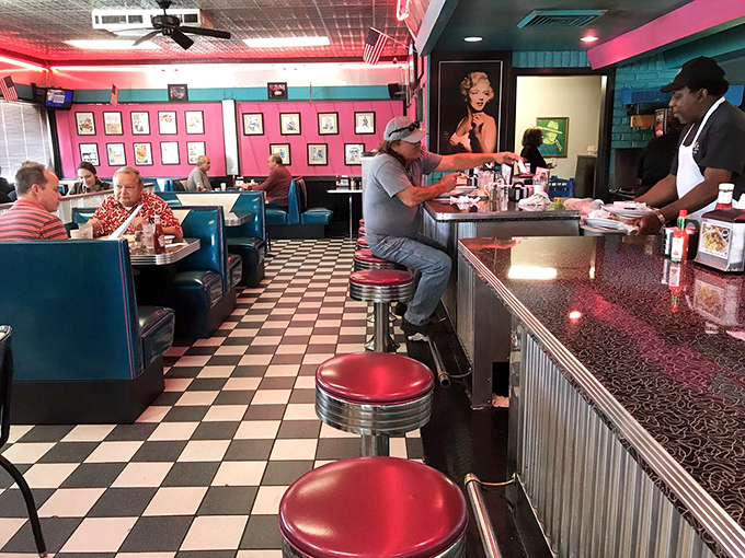 The breakfast club is in session! Mel's dining room is where strangers become friends over shared love of good eats.