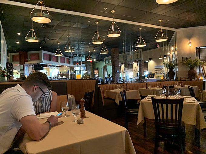 Diners lost in food euphoria. That moment when you forget you're in Kentucky and think you've been teleported to a Parisian bistro.