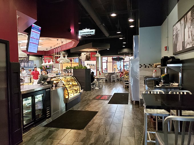 A sea of satisfied diners, all united in the pursuit of deli perfection. Shapiro's: where strangers become friends over pastrami.