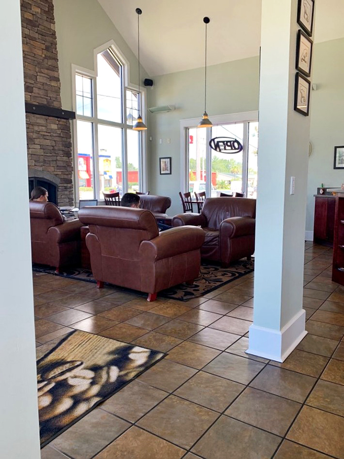 Sink into these comfy chairs and let the world melt away. It's the perfect spot for sipping, savoring, and solving all the world's problems &ndash; one cup at a time.