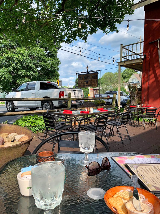 Outdoor seating that lets you enjoy your steak with a side of fresh air and people-watching.