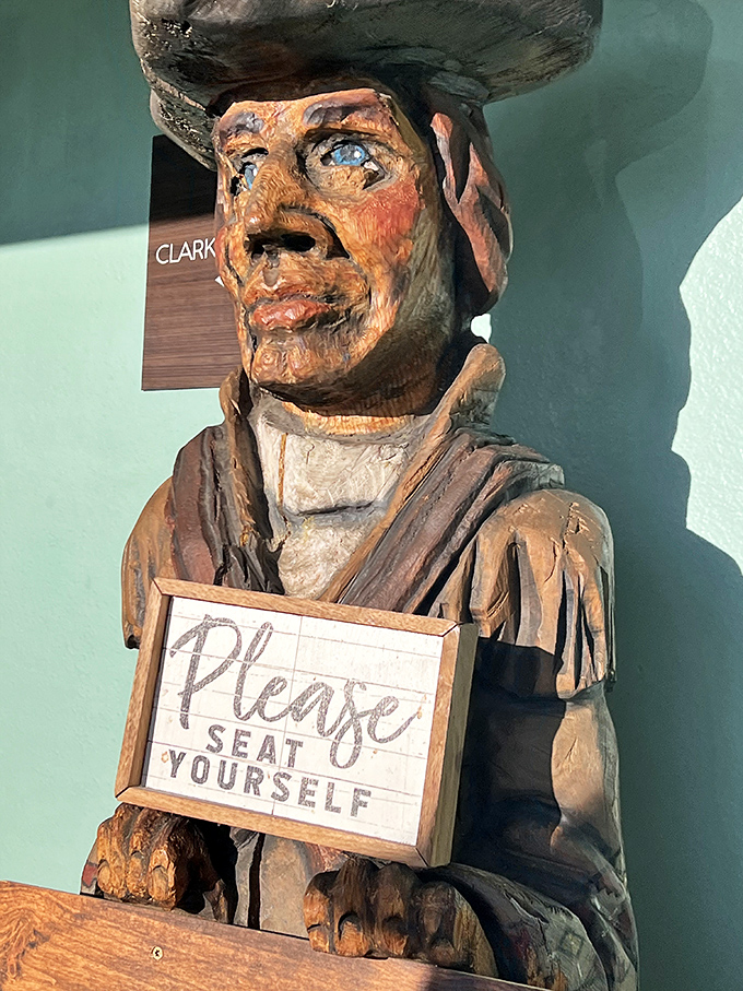 Ahoy, matey! This salty sea dog's got a message for ye. In the Sip 'n Dip, everyone's the captain of their own good time.