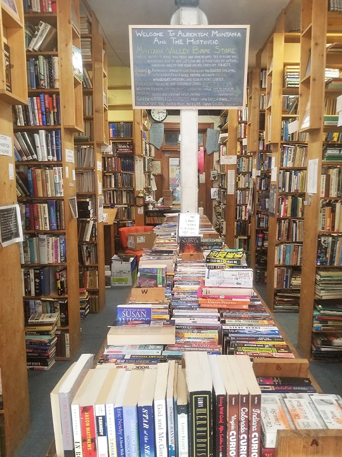 Welcome sign or literary manifesto? Either way, it's clear this isn't your average Barnes & Noble. Prepare for a uniquely Montana experience!