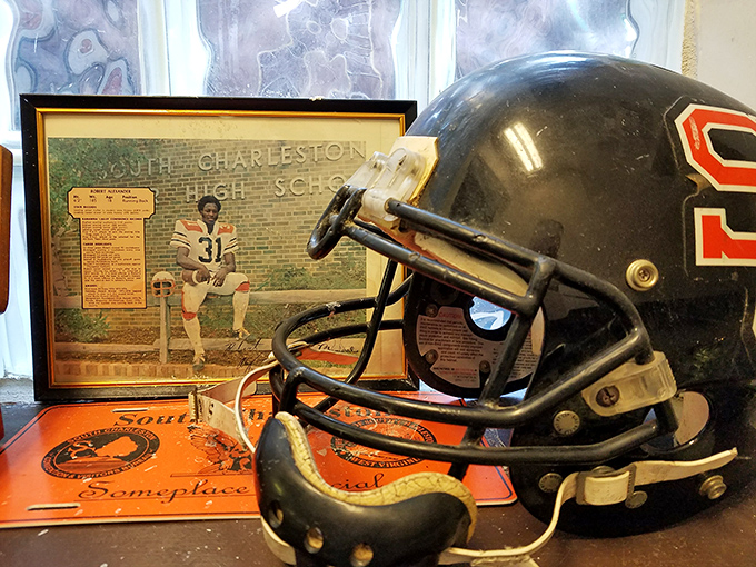 Sports history on display! From gridiron glory to hometown pride, these mementos are a fan's field of dreams.