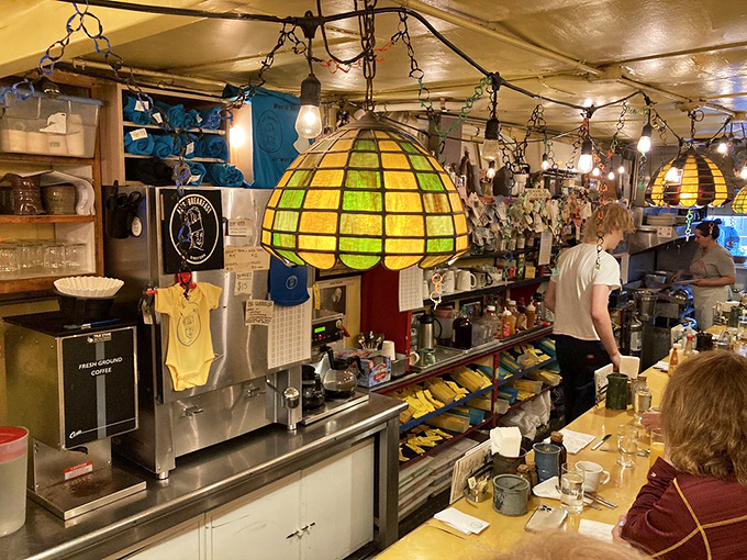 Behind the counter, breakfast wizards work their magic. Spatulas are wands, and every plate is a spellbinding creation.