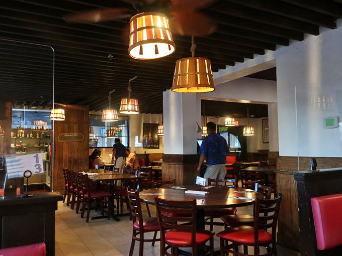 The dining room: Where nautical charm meets Midwest hospitality. It's like being on a cruise ship, minus the seasickness!