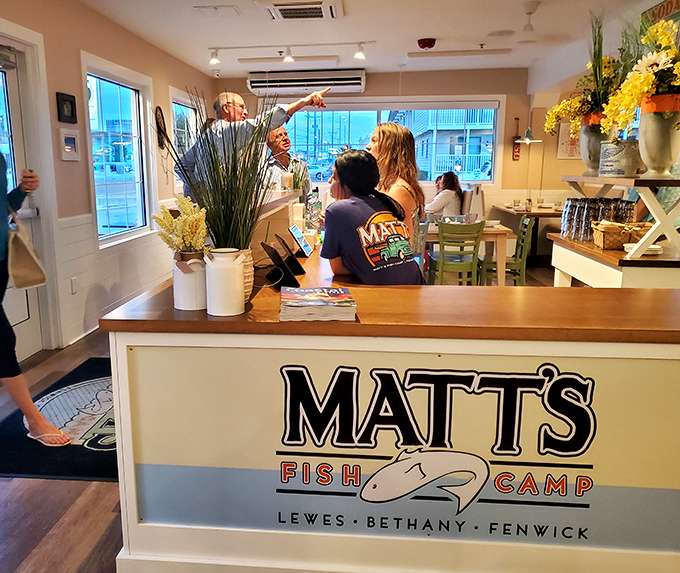 The staff at Matt's: where seafood expertise meets the warmth of a Delaware welcome.