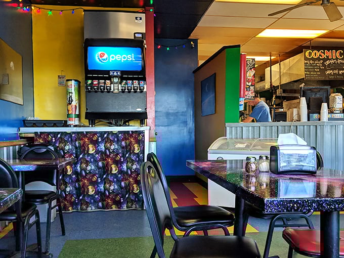 The mission control of Cosmic Pizza, where pizza dreams become delicious reality.