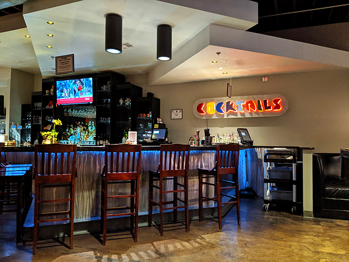 Where magic happens! Joey's bar area is like the backstage of a delicious show, with "Cocktails" as the headlining act.