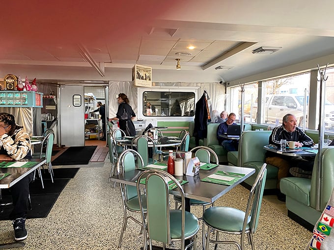 The regulars and staff share that comfortable silence that comes from years of morning rituals&mdash;where "the usual" needs no explanation.