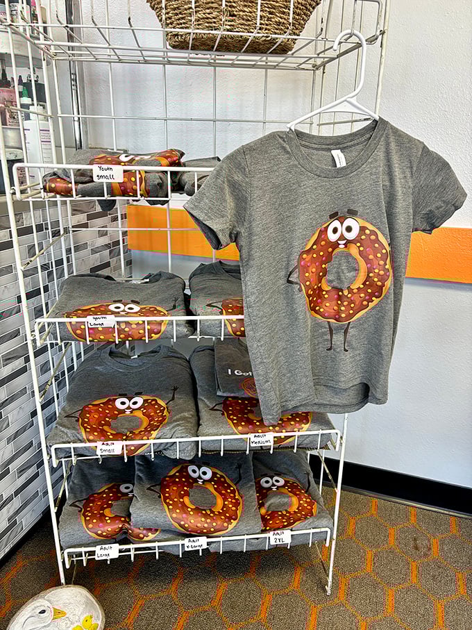 Wear your love for donuts on your sleeve &ndash; literally! These shirts prove that fashion and frosting can coexist. It's the perfect outfit for your next sugar rush.