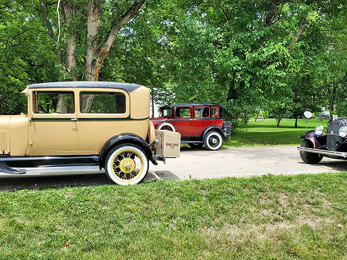 Classic cars and small-town charm: Name a more iconic duo. I'll wait. These vintage beauties are shinier than a freshly polished pocket watch.