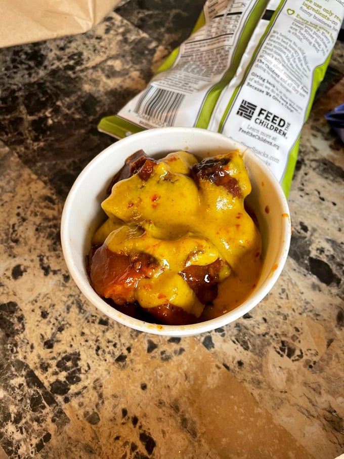 Burnt ends heaven! These morsels of pork perfection are like meat candy. They're so good, they might make you forget about dessert... almost.