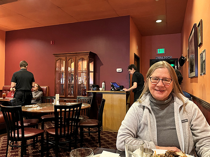 The warm interior of Poppies creates the perfect backdrop for making memories over meals that comfort more than any therapy session.