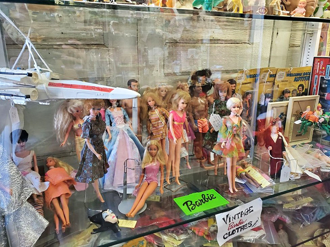 Barbie's retirement home! These dolls have more outfit changes than a pop star on tour. Talk about plastic fantastic!