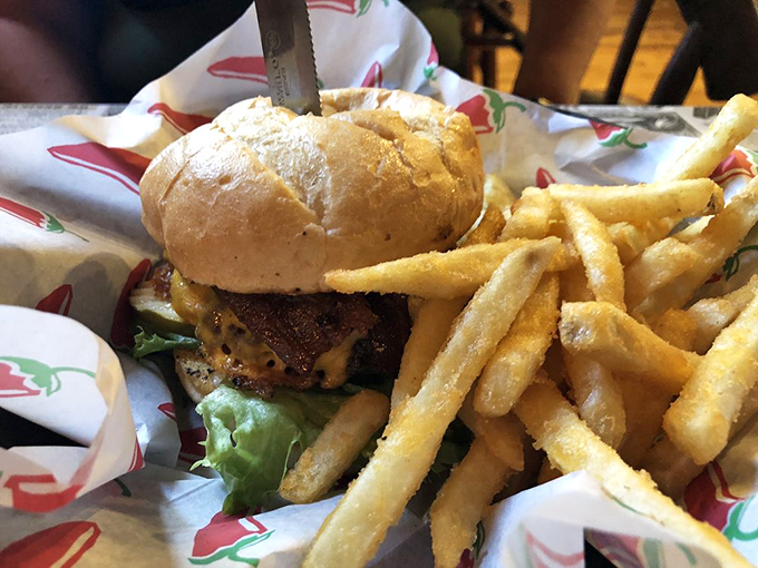 Meet the burger that'll make you want to send a thank-you note to the cow. Juicy, cheesy, and paired with fries that are crisp perfection.