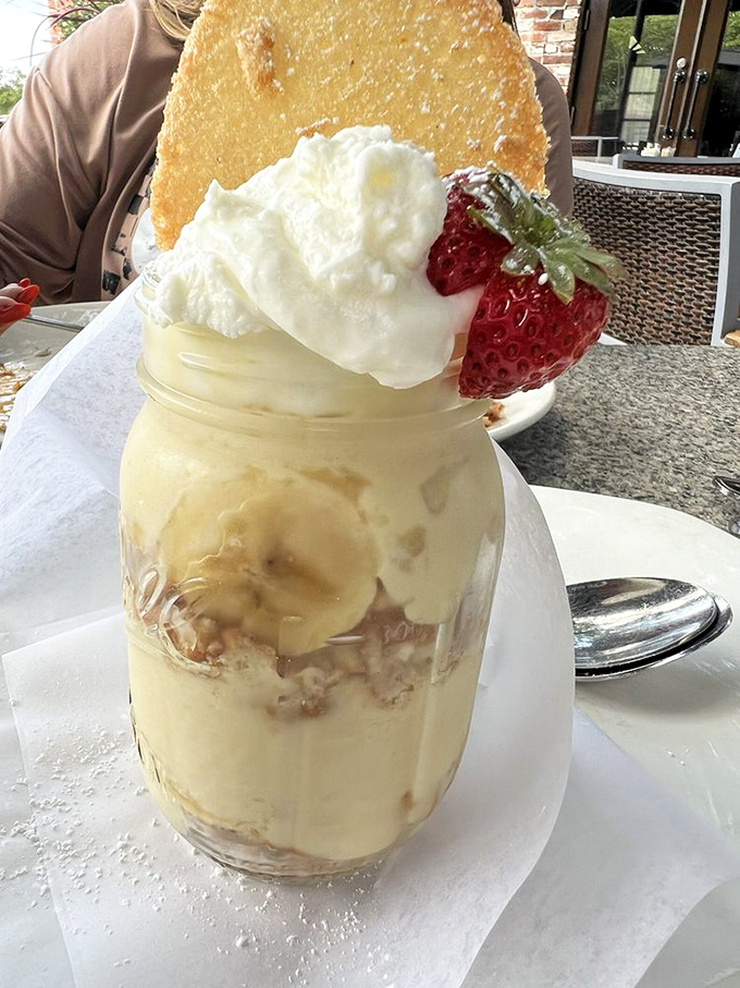 Banana cream pudding that's more heavenly than a cloud vacation. One bite, and you'll swear you've found the fountain of youth (or at least a really good dessert).