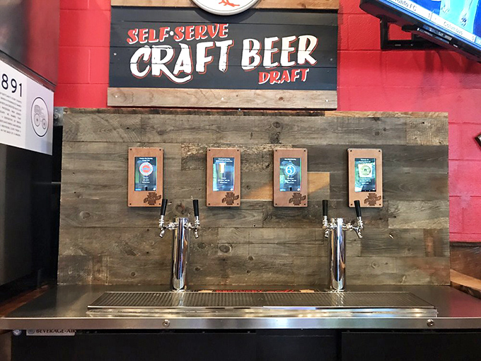 Hop to it! These self-serve beer taps are like a grown-up version of the soda fountain, but way more fun.