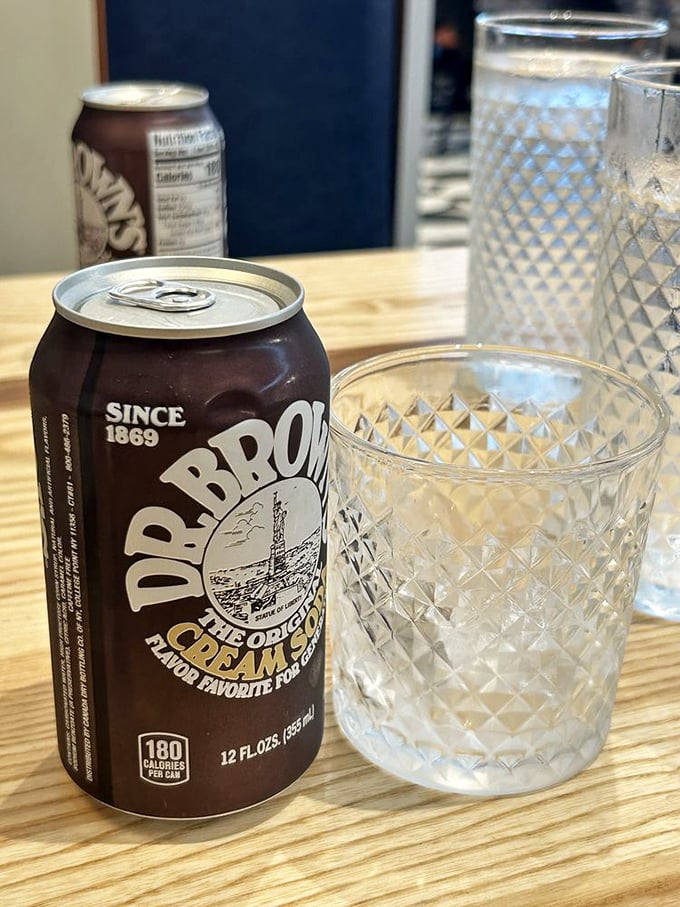 Sip, savor, repeat! Nothing washes down a hearty deli meal quite like an ice-cold Dr. Brown's. It's the cherry on top of your Maven's experience.
