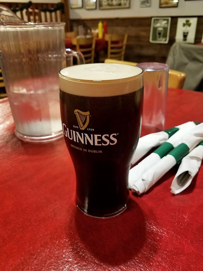 A pint of Guinness: Because sometimes you need a little Irish courage to tackle that massive burger. Sl&aacute;inte!