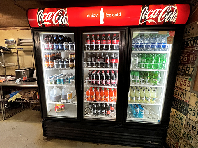 Thirsty? This fridge is stocked and ready to quench your BBQ-induced thirst. Because every pitmaster knows hydration is key.