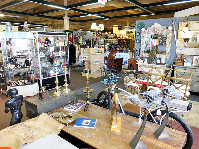 Welcome to the neighborhood of nostalgia! Each booth is a home to treasures waiting to be rediscovered.