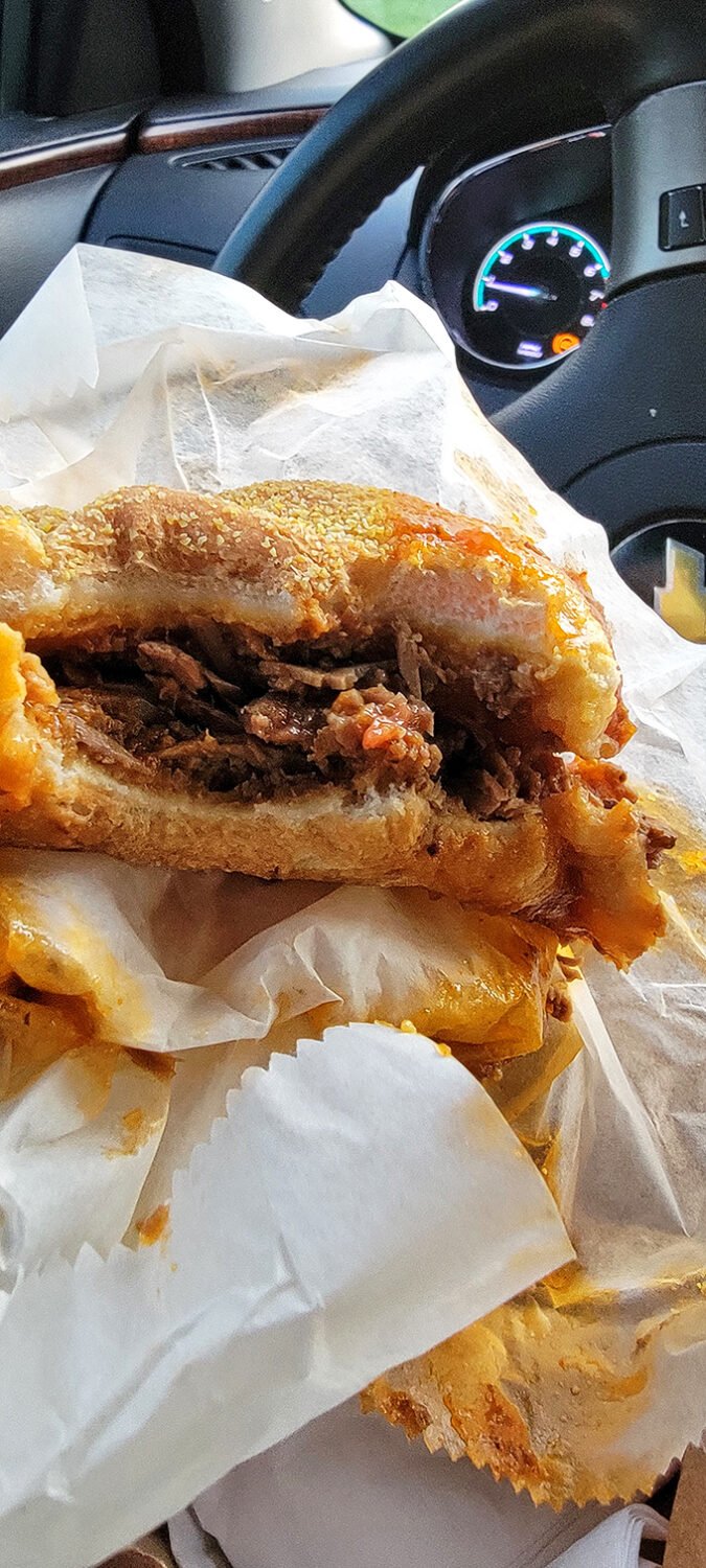 Buckle up, taste buds! This sandwich is about to take you on a flavor journey that'll make your car ride home feel like a victory lap.