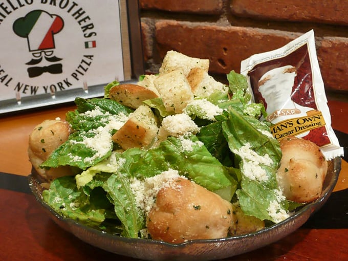 Caesar salad fit for an emperor. With croutons as crunchy as Roman armor, it's a conquest of flavor in every forkful.