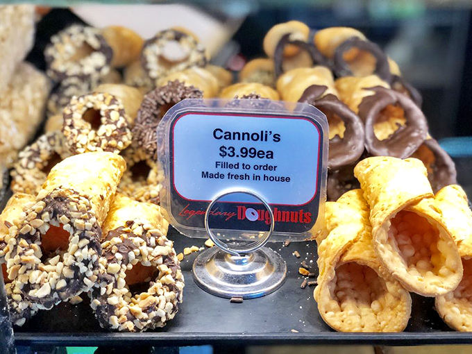 Cannolis that could make a Sicilian weep with joy. These crispy, creamy delights are proof that not all legends wear capes.