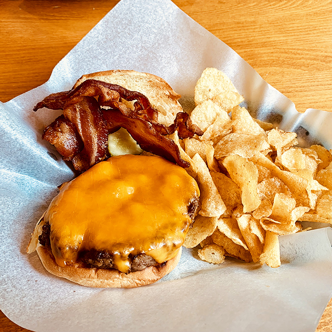 Behold, the cheeseburger of your dreams! It's so photogenic, it could have its own Instagram account.