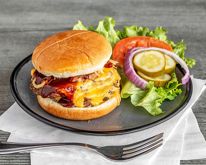 Burger meets barbecue in a taste bud tango! This saucy number is dressed to impress and ready to dance on your palate.