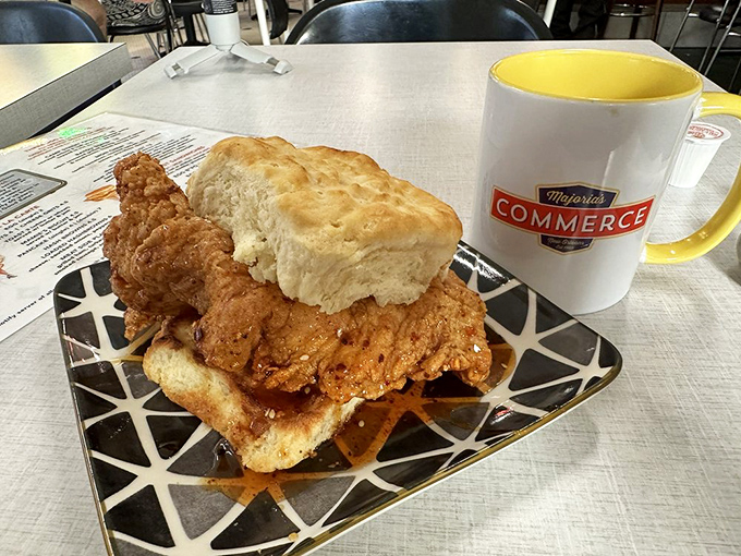 Biscuits so good, they should be illegal! This chicken biscuit is the kind of breakfast sandwich that dreams (and food comas) are made of.