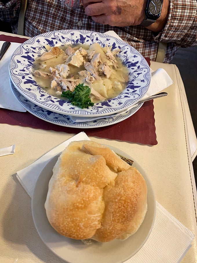 Comfort food alert! These chicken and dumplings are like a warm blanket for your soul on a chilly day.