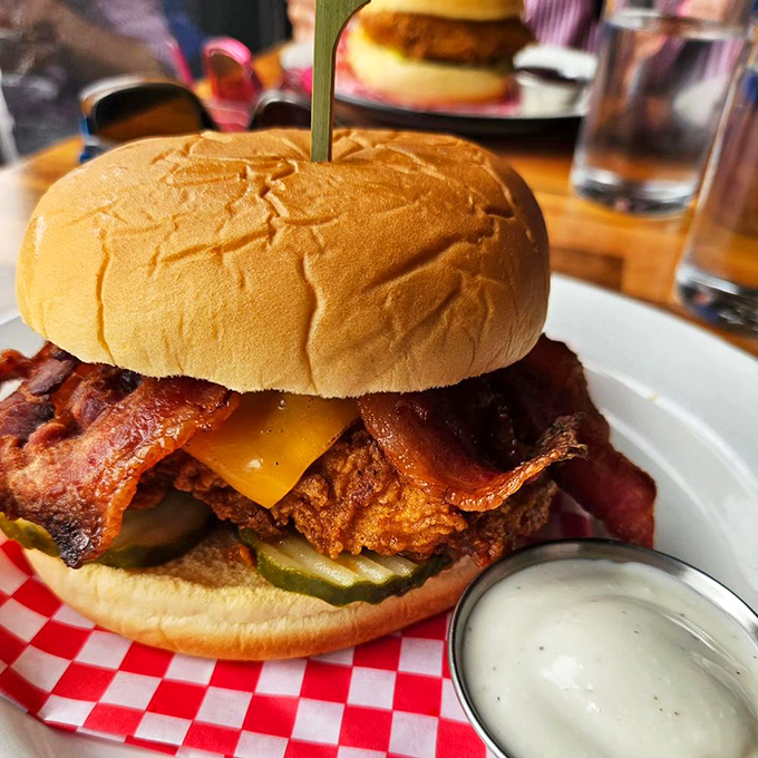 A chicken sandwich that makes you wonder why you'd ever eat anything else. That bacon and cheese aren't extras&mdash;they're essentials.