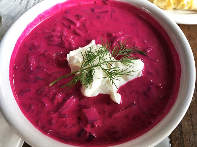 Borscht so vibrant, it could moonlight as modern art. This chilled beet soup is summer's answer to comfort food &ndash; refreshing and oh-so-photogenic.