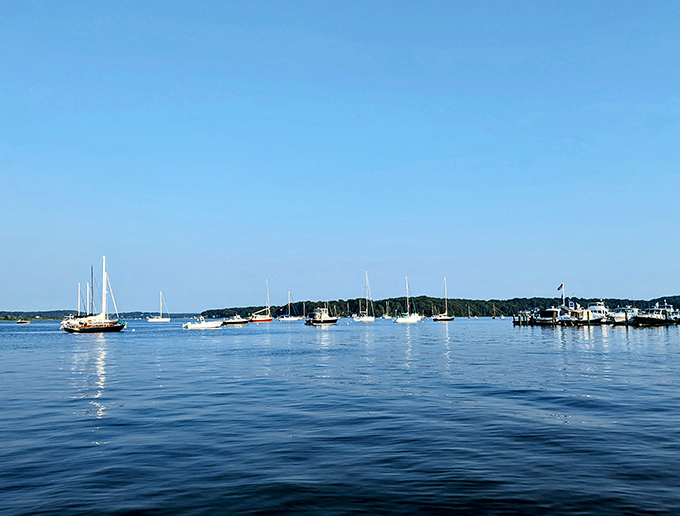 The Connecticut River: nature's own screensaver. A view that pairs perfectly with any meal at The Griswold Inn.