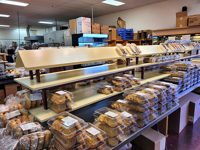 Cookies and pastries lined up like sweet soldiers ready for deployment to happy homes. Resistance is both futile and unnecessary.