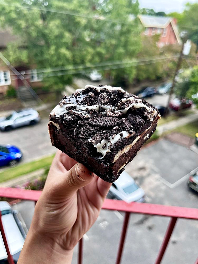 Meet the Cookies n Cream Stacked Brownie: a dessert so decadent, it should come with its own warning label. Resistance is futile!